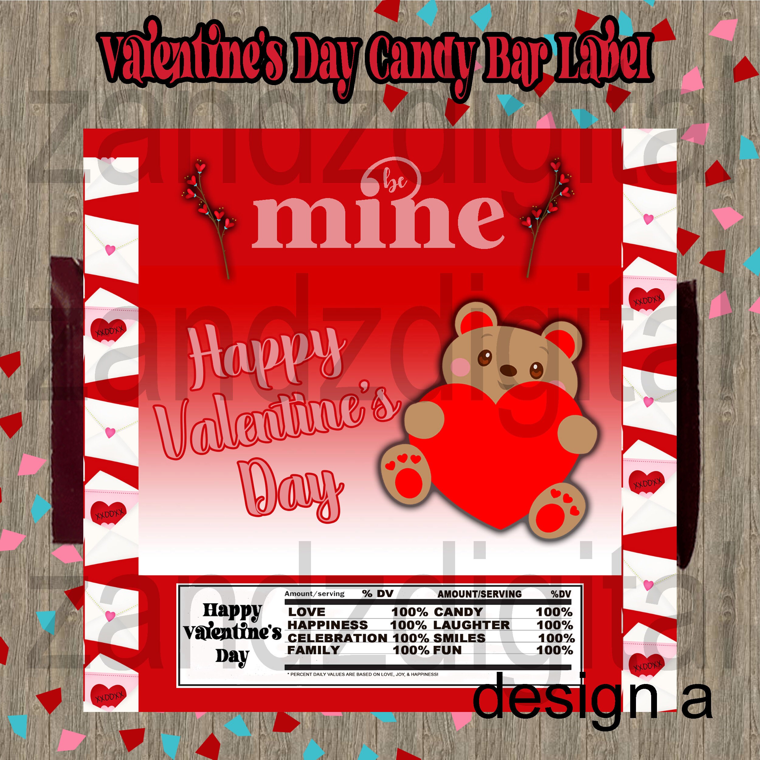 Valentine's Day Chip Bag, Valentine's Day Juice Label, Valentine Day ...