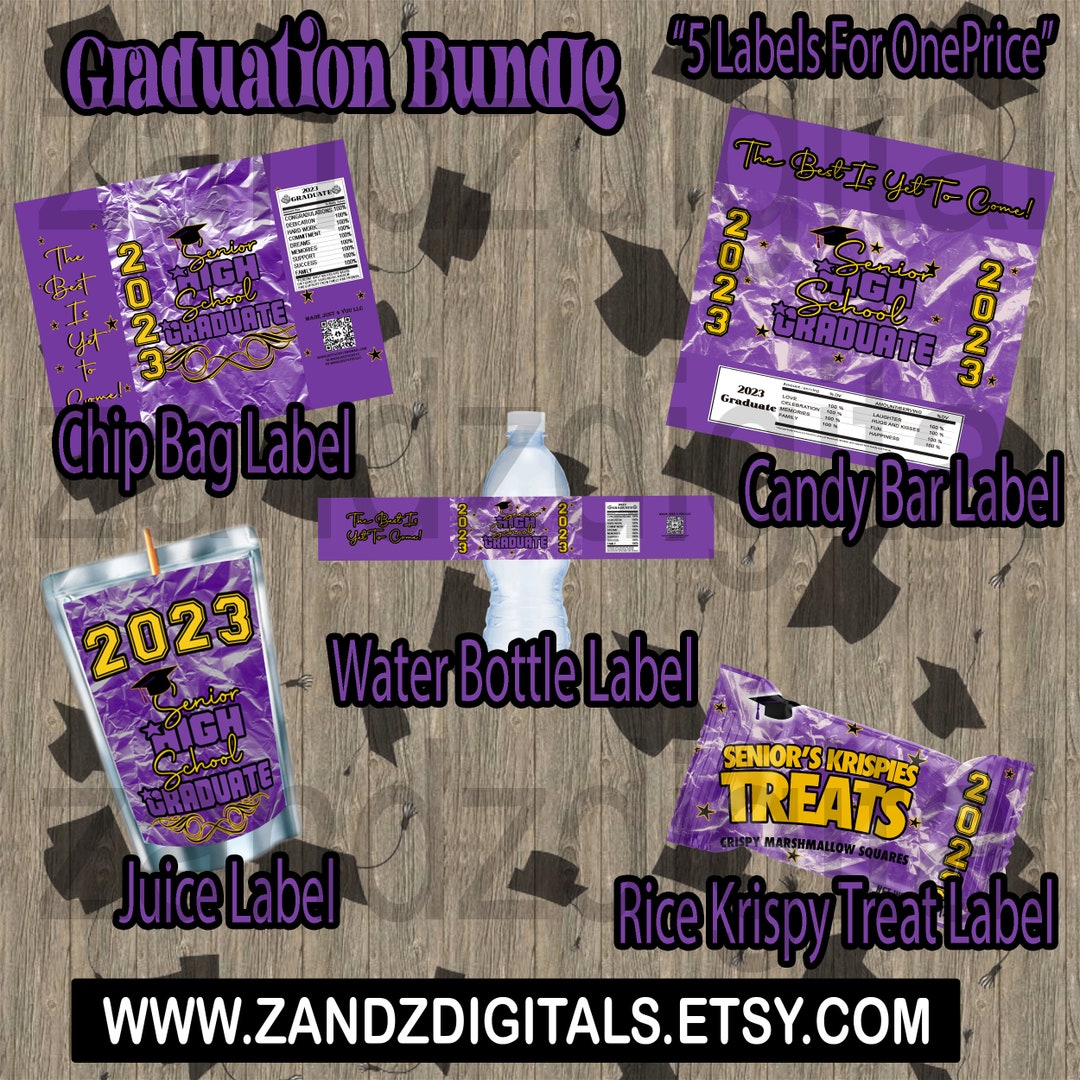 Bundle 2023 Graduation Labels 2023 Graduation Favor 2023 - Etsy