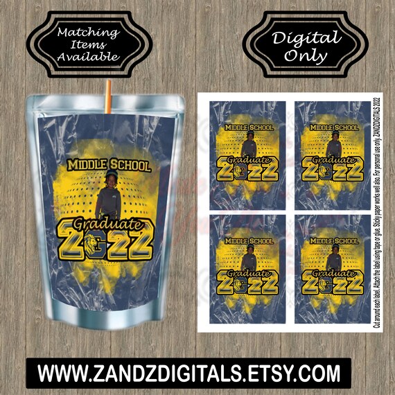 Editable Graduation Juice Label Graduation Label - Etsy
