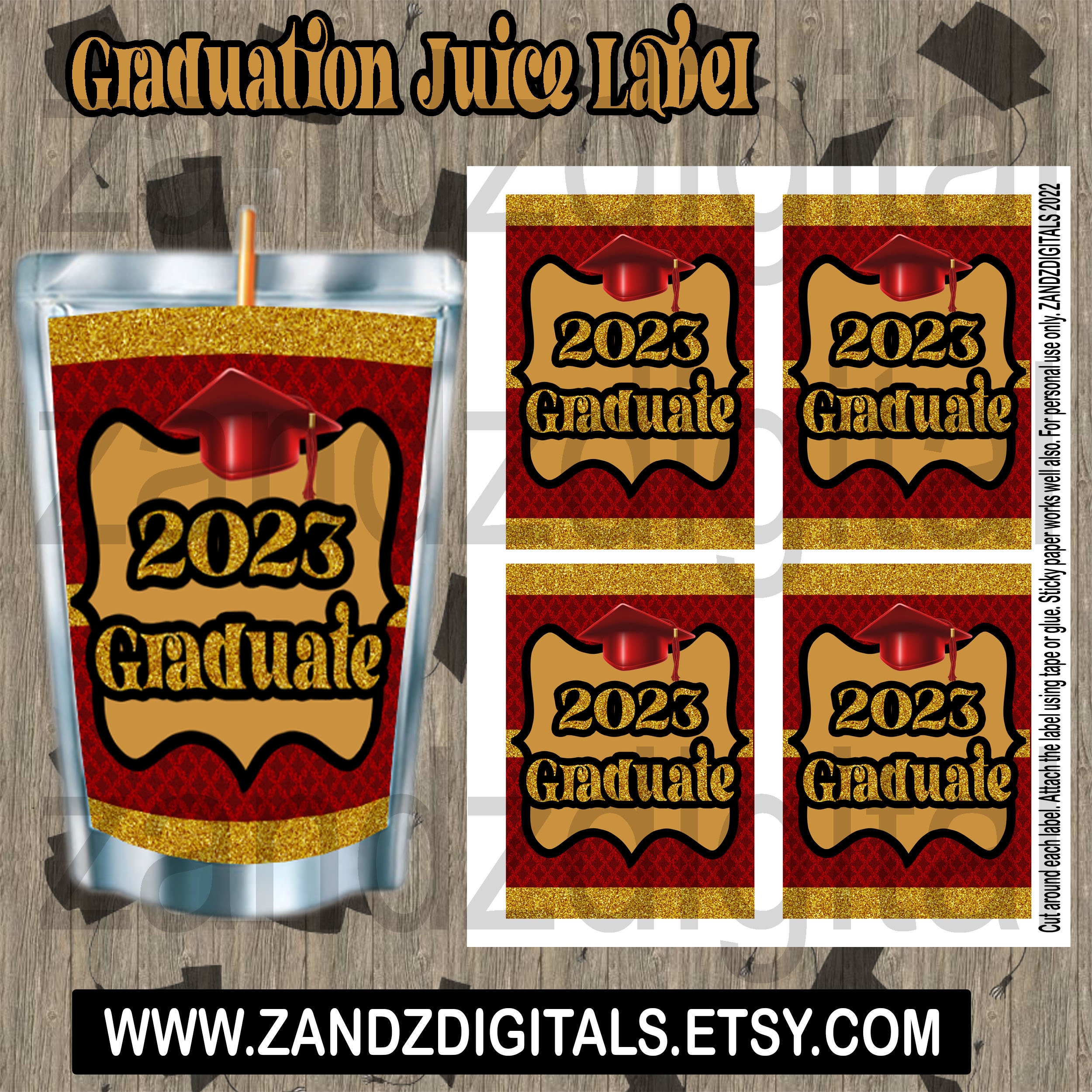 Bundle 2023 Graduation Labels, 2023 Graduation Favor ,2023 Senior ...