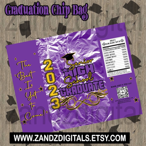Graduation Chip Bags - Etsy
