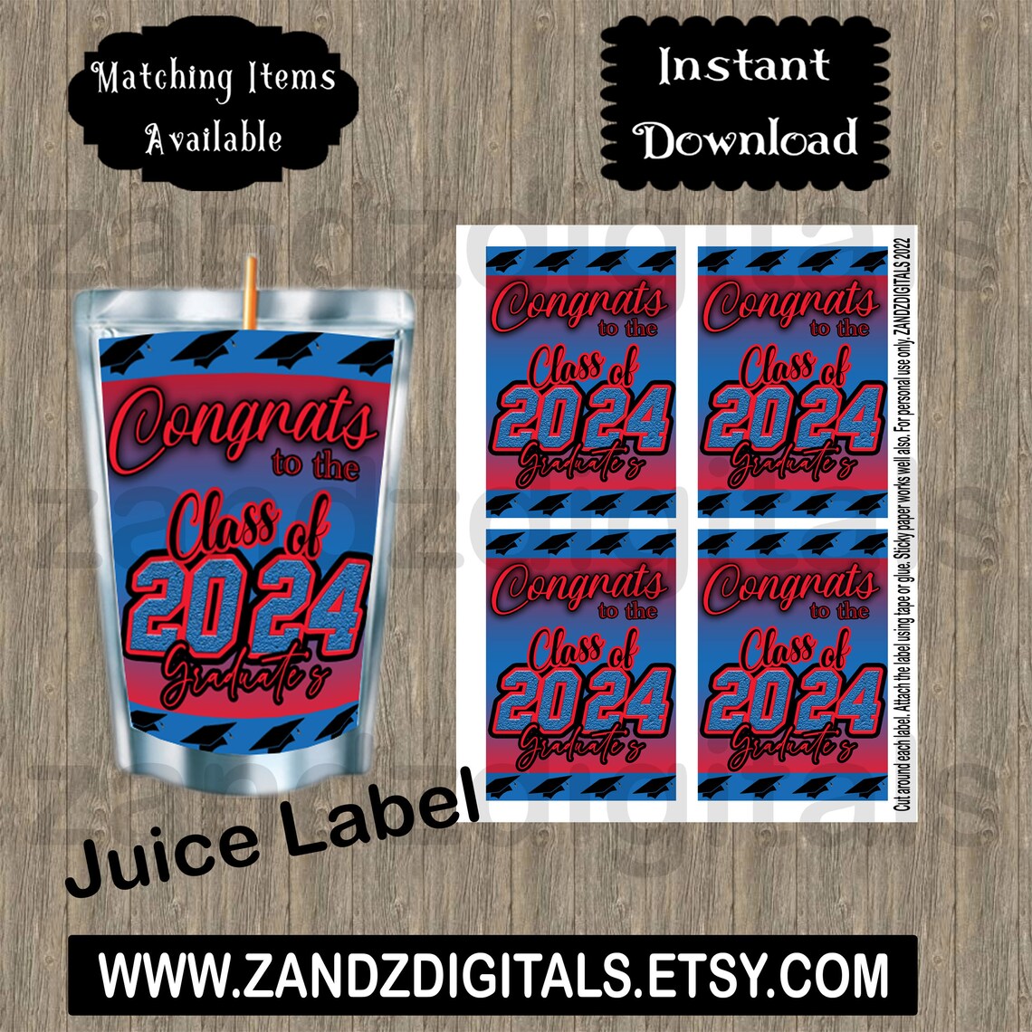 2024 Bundle Graduation Template, 2024 Graduation Favor, 2024 Senior ...