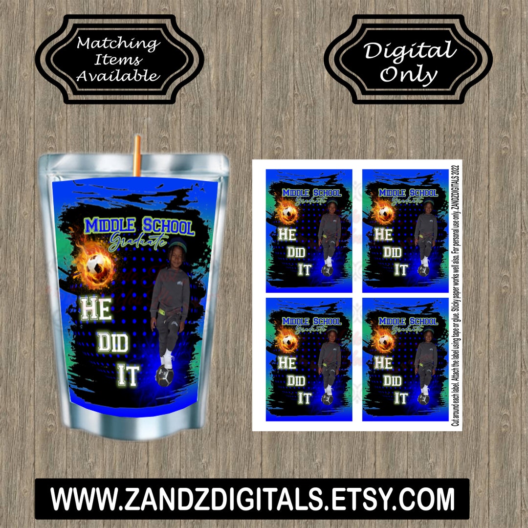 Editable Graduation Juice Label Graduation Label - Etsy