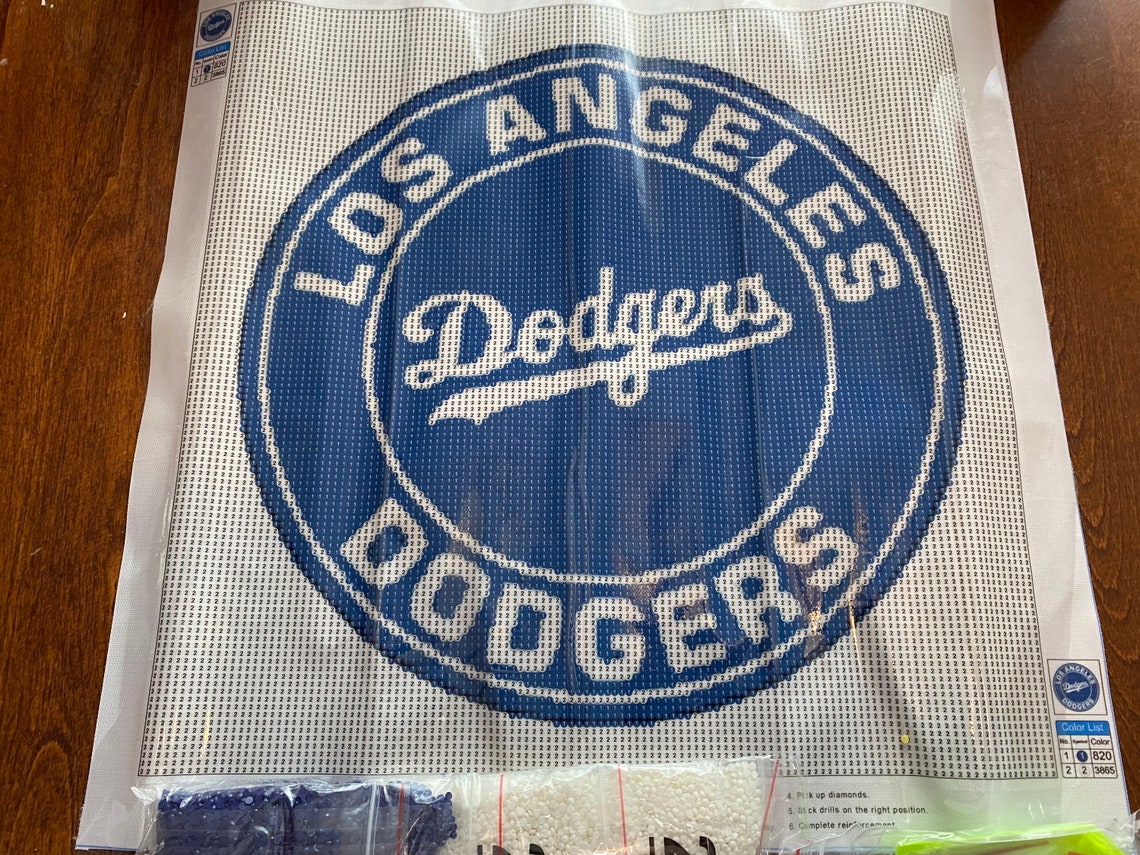 Los Angeles Dodgers Full Round Diamond Painting - Etsy