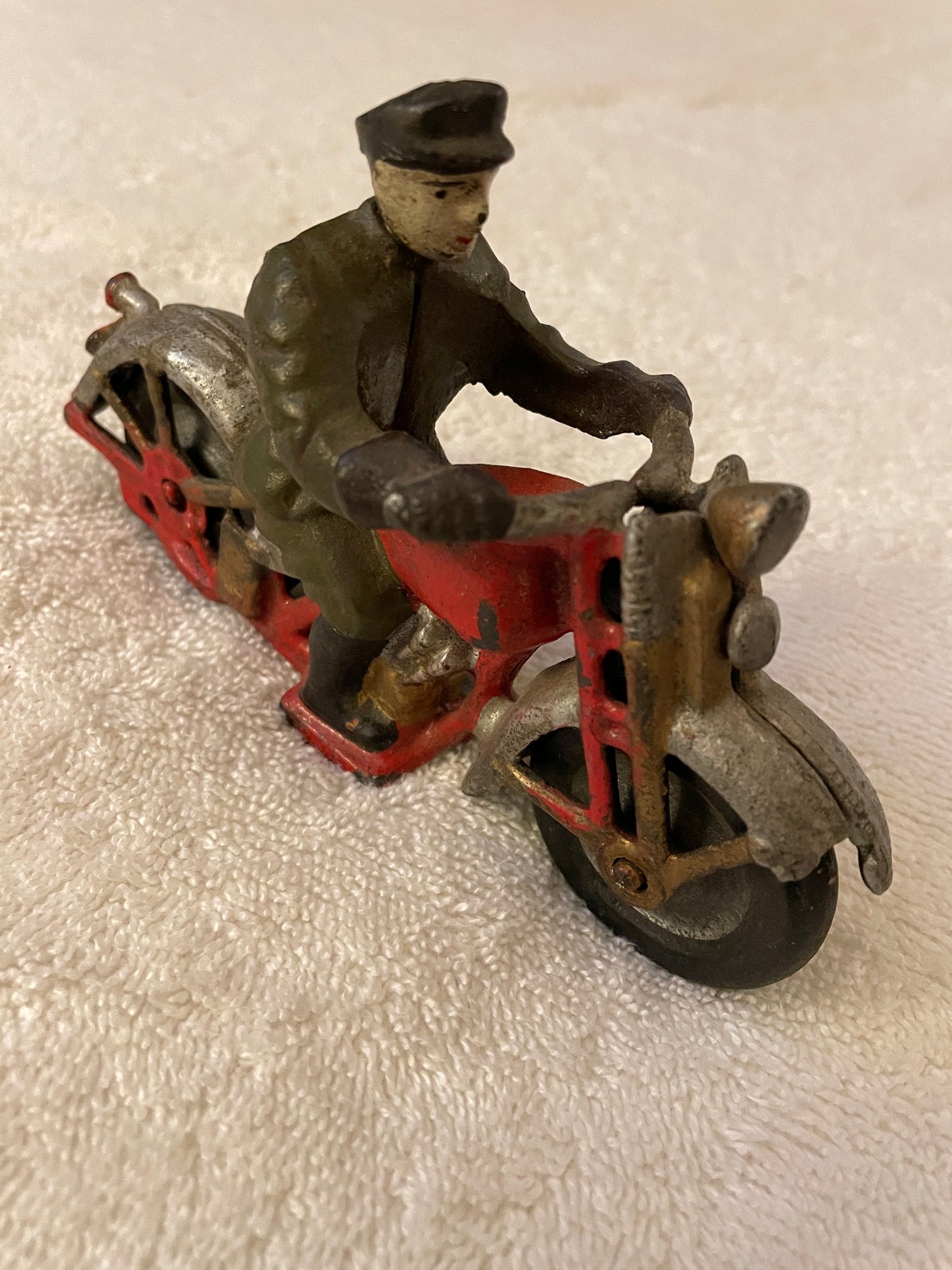 1931 Vintage Hubley Cast Iron Patrol Motorcycle Cop Toy - Etsy