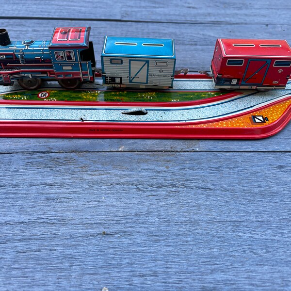 Tin Toy Train - Etsy