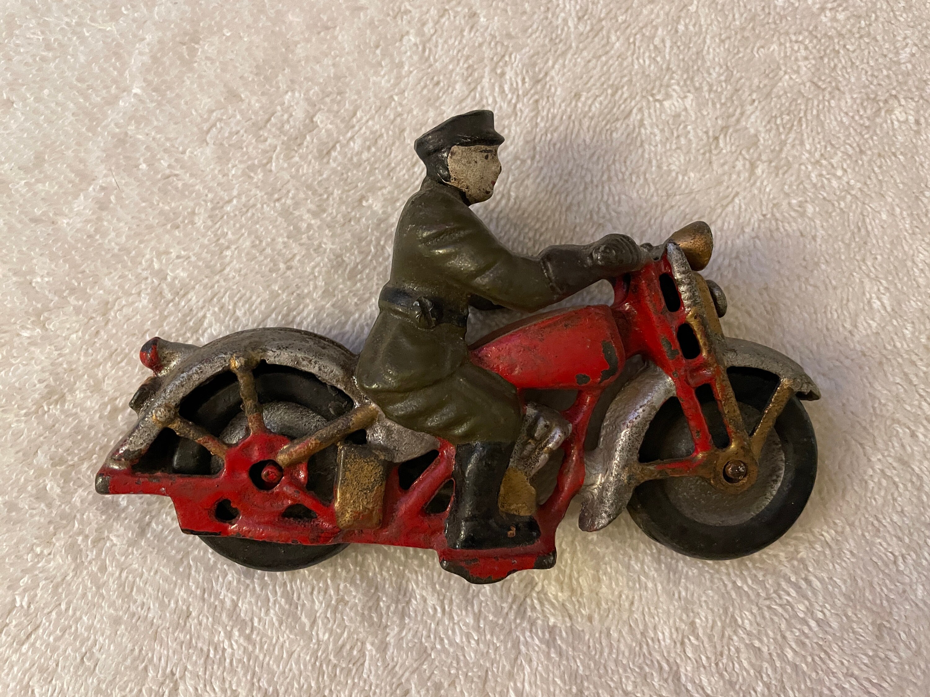 1931 Vintage Hubley Cast Iron Patrol Motorcycle Cop Toy - Etsy