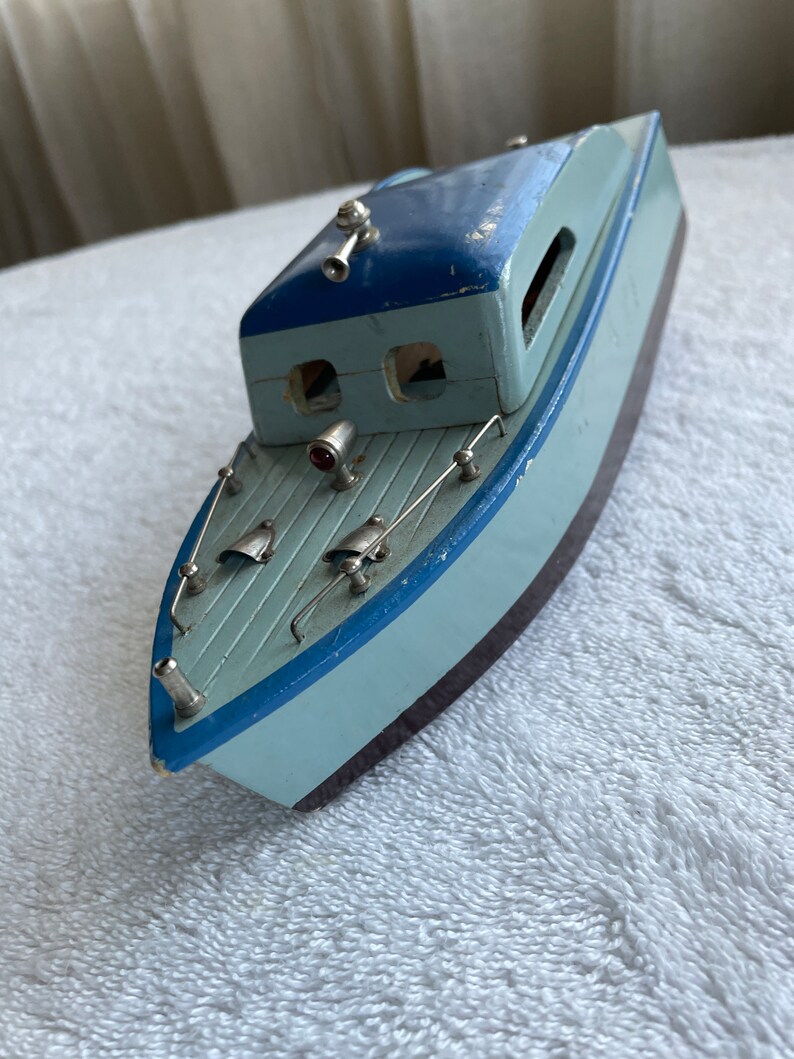 1940s 1950s Japan Wood Toy Model Boat 11 Inch - Etsy