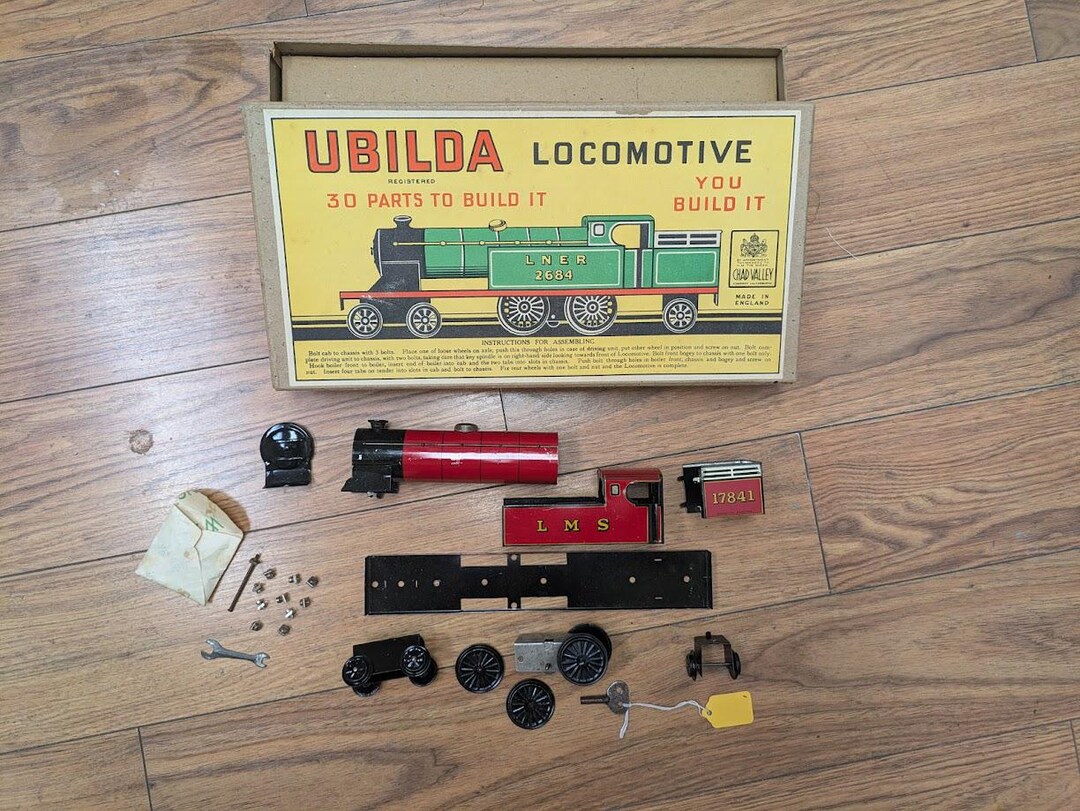 Vintage UBILDA Toy Locomotive England Chad Valley LNER 2684 Train Steam ...