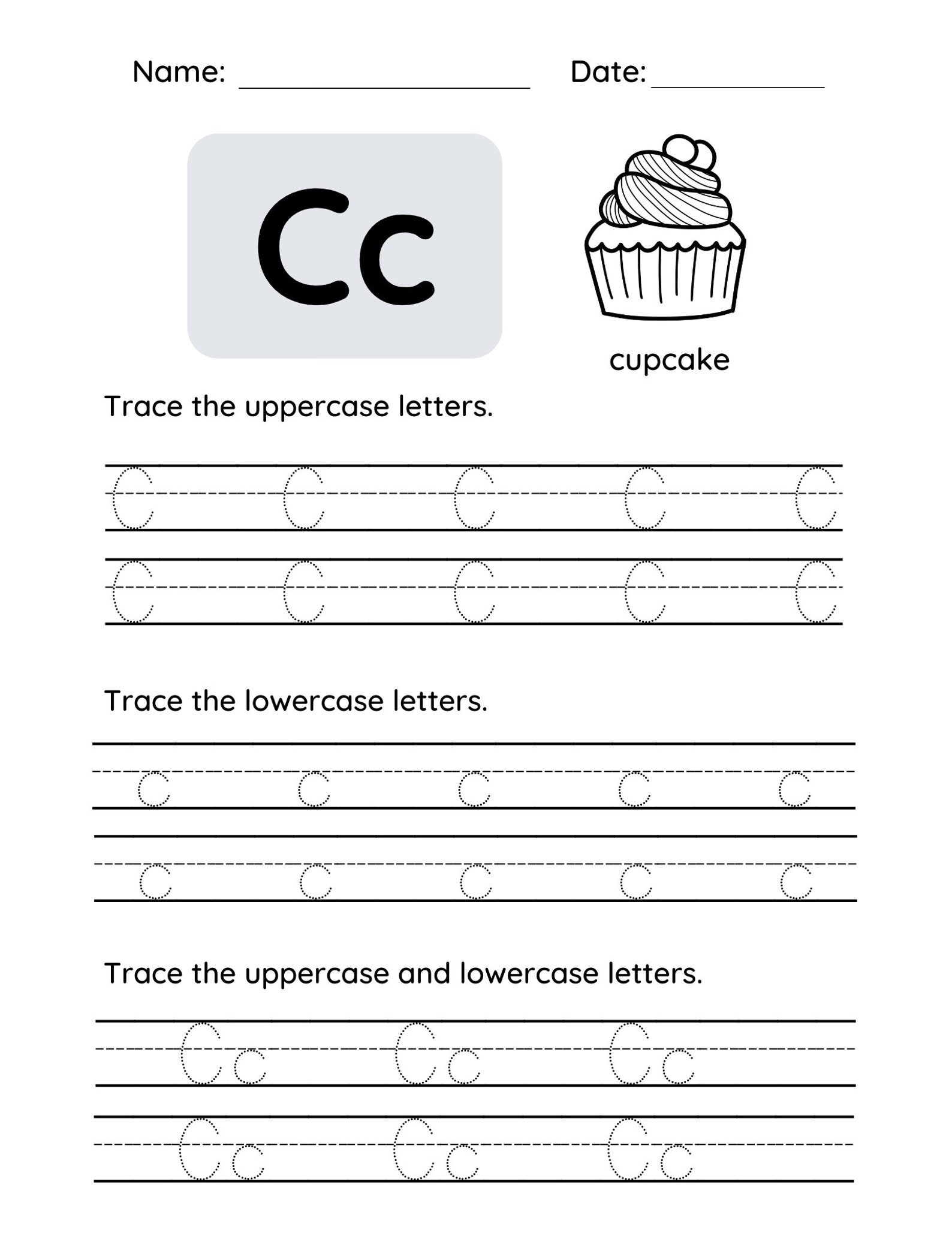 26 Alphabet Printable Letter Tracing Worksheets With Bonus Tracing ...