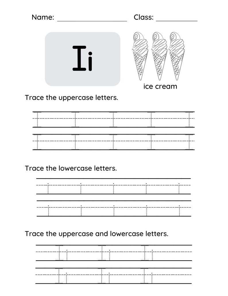 26 Alphabet Printable Letter Tracing Worksheets With Bonus Tracing ...