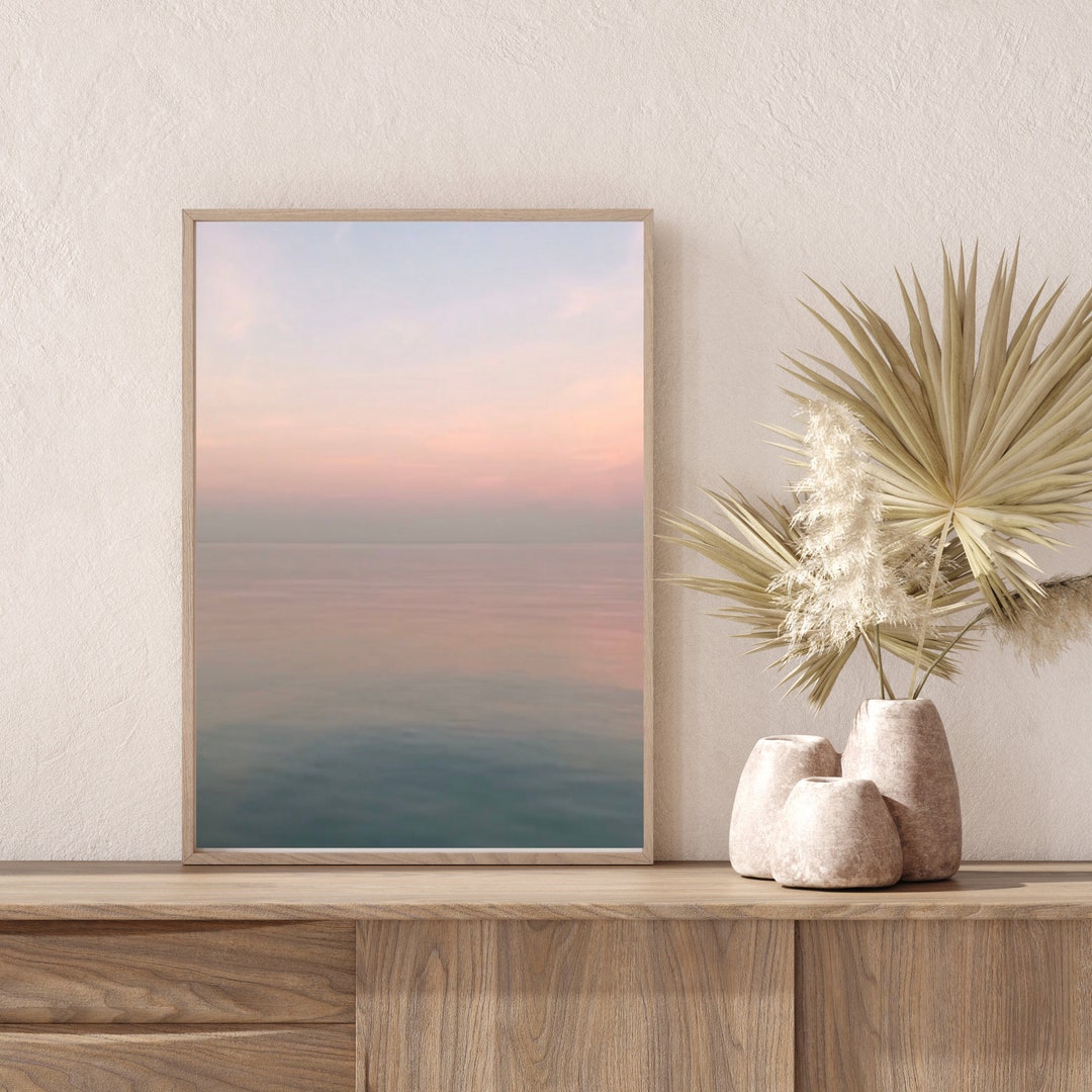 Beach Sunset Printable Wall Art, Ocean Print, Coastal Printable, Lake ...