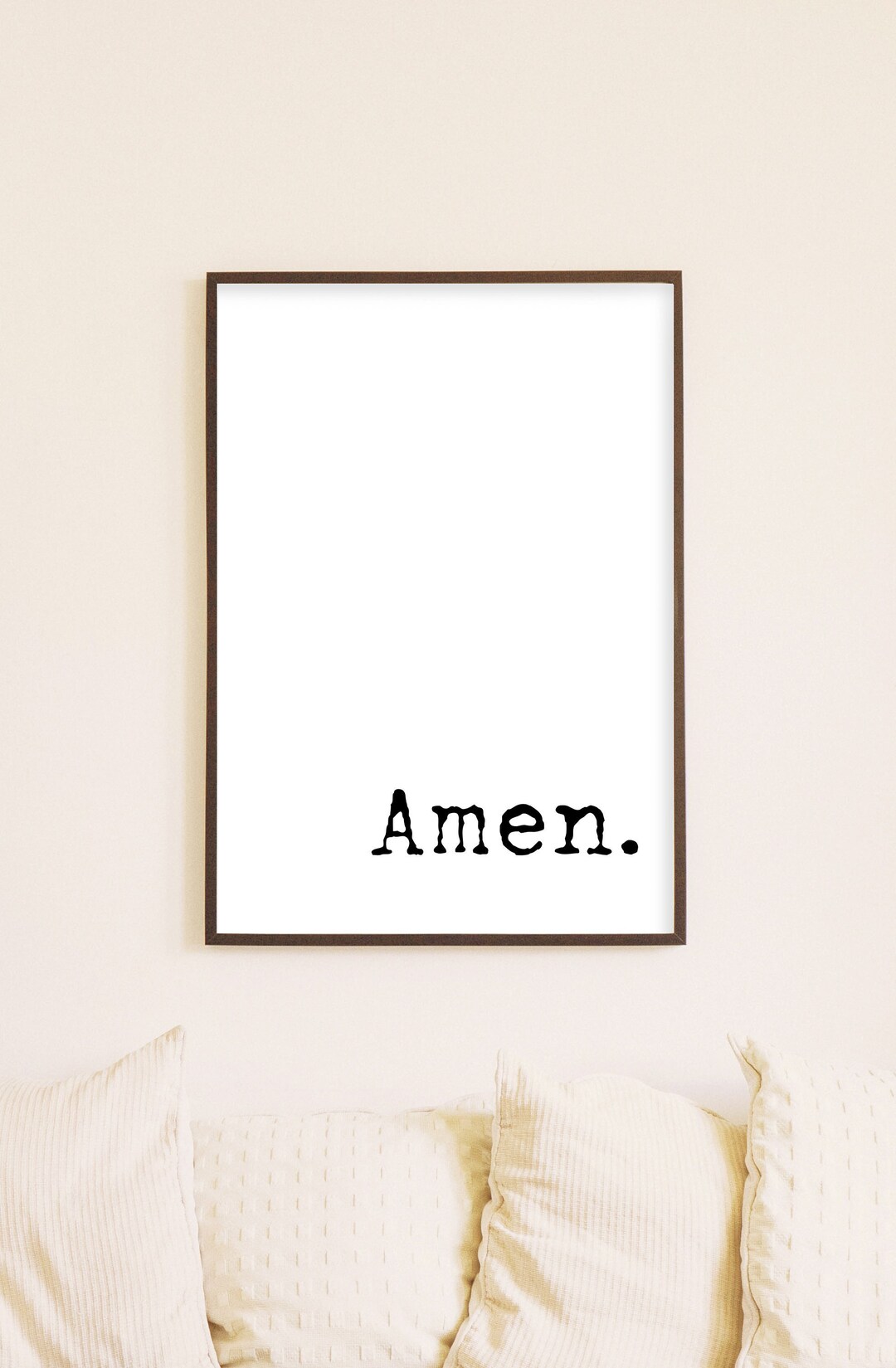Amen Wall Print Digital Download, Christian Wall Print, Religious Wall ...