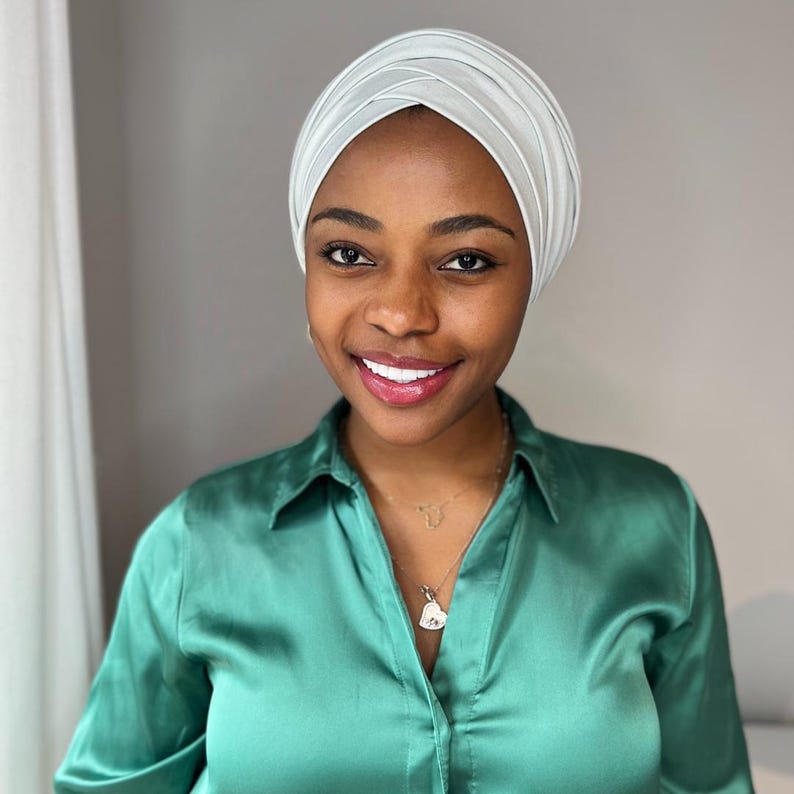 Adjustable Wrap Turban for Big Hair | Pre-wrapped With Ties - Etsy