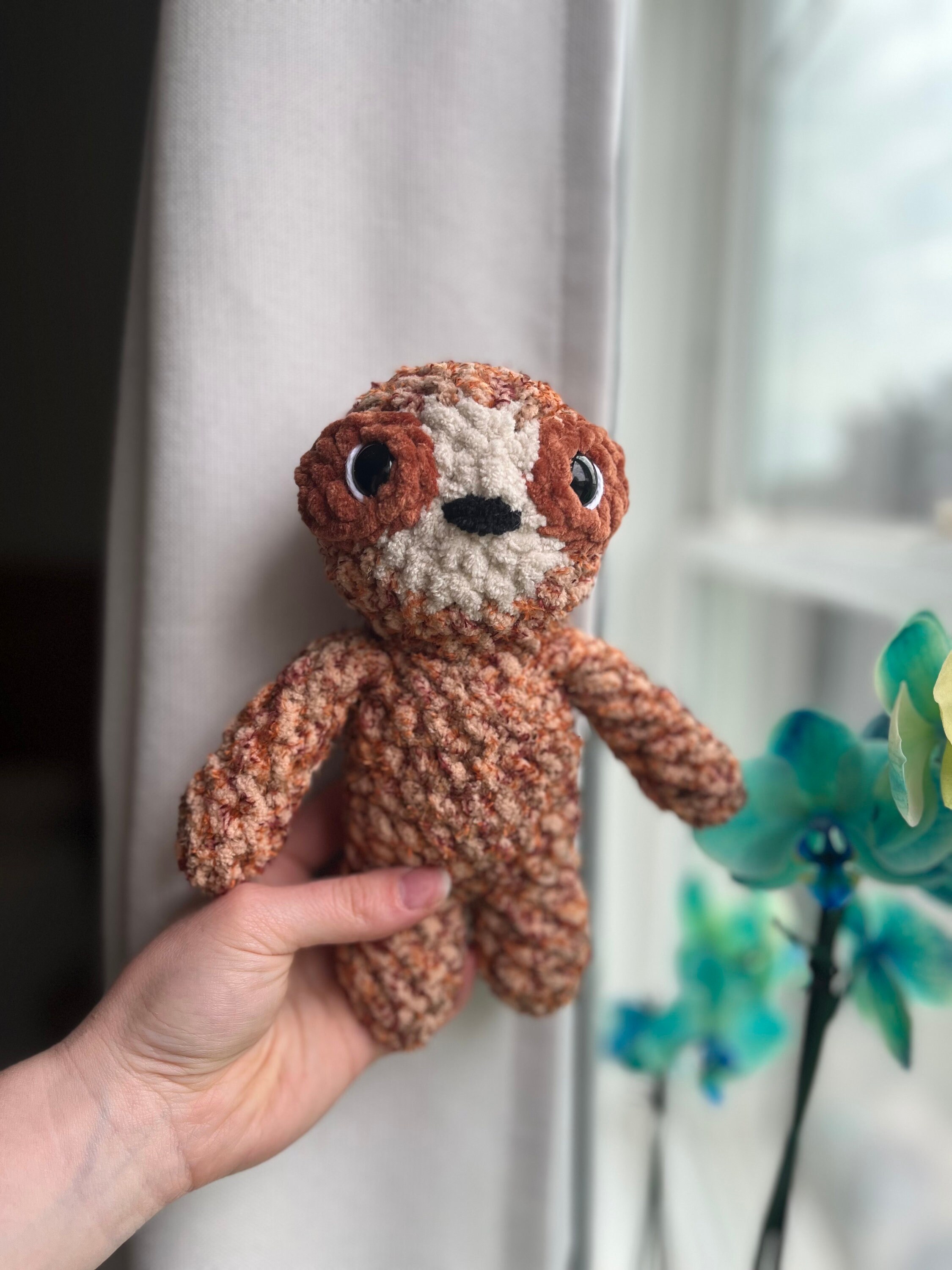 Sol the Sloth | Little Buddies Series | Crochet Sloth, Huggie, Plushie ...