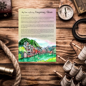 Illustrated Letters/geography for Kids/digital Travel Journal ...