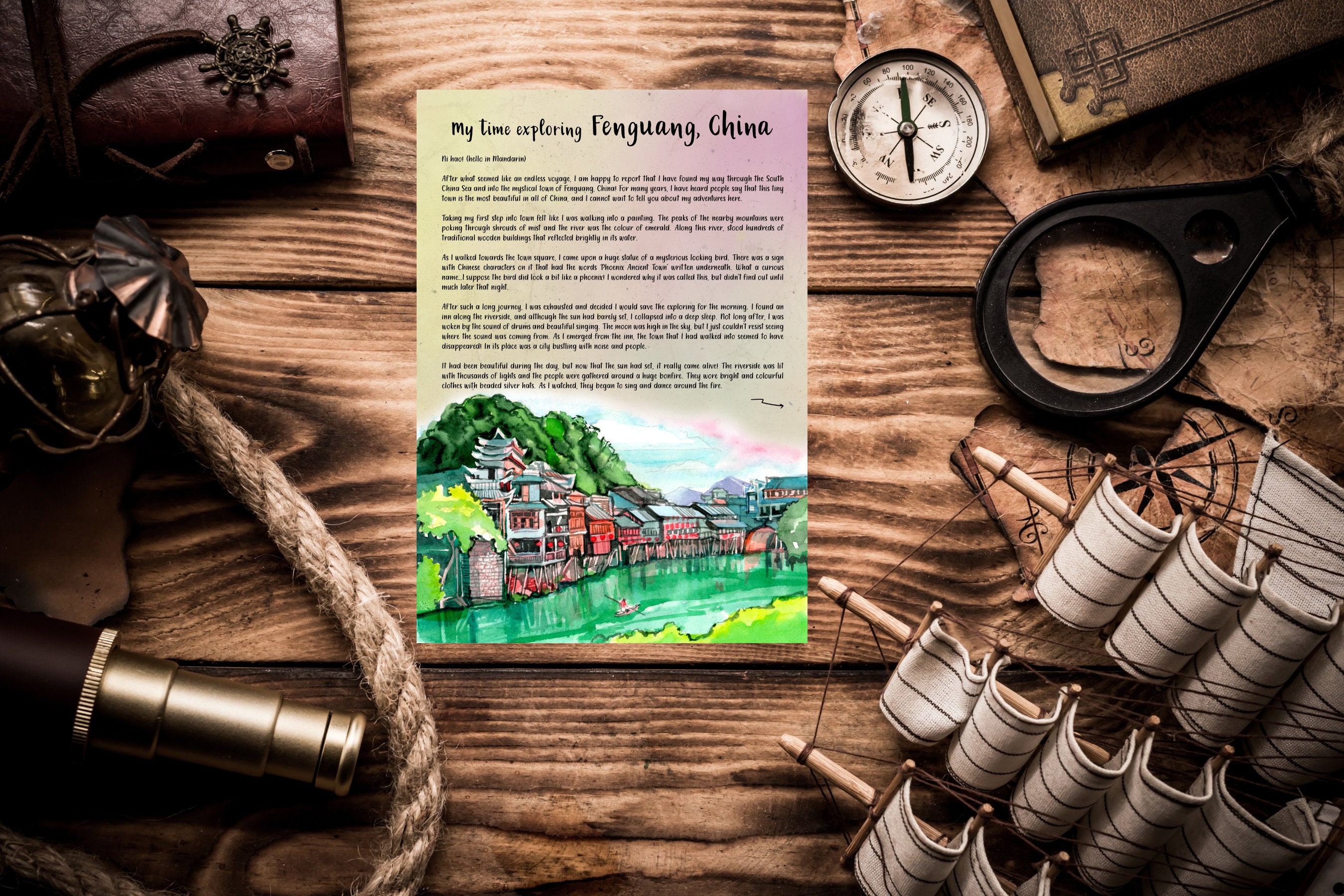 Illustrated Letters/geography for Kids/digital Travel Journal ...