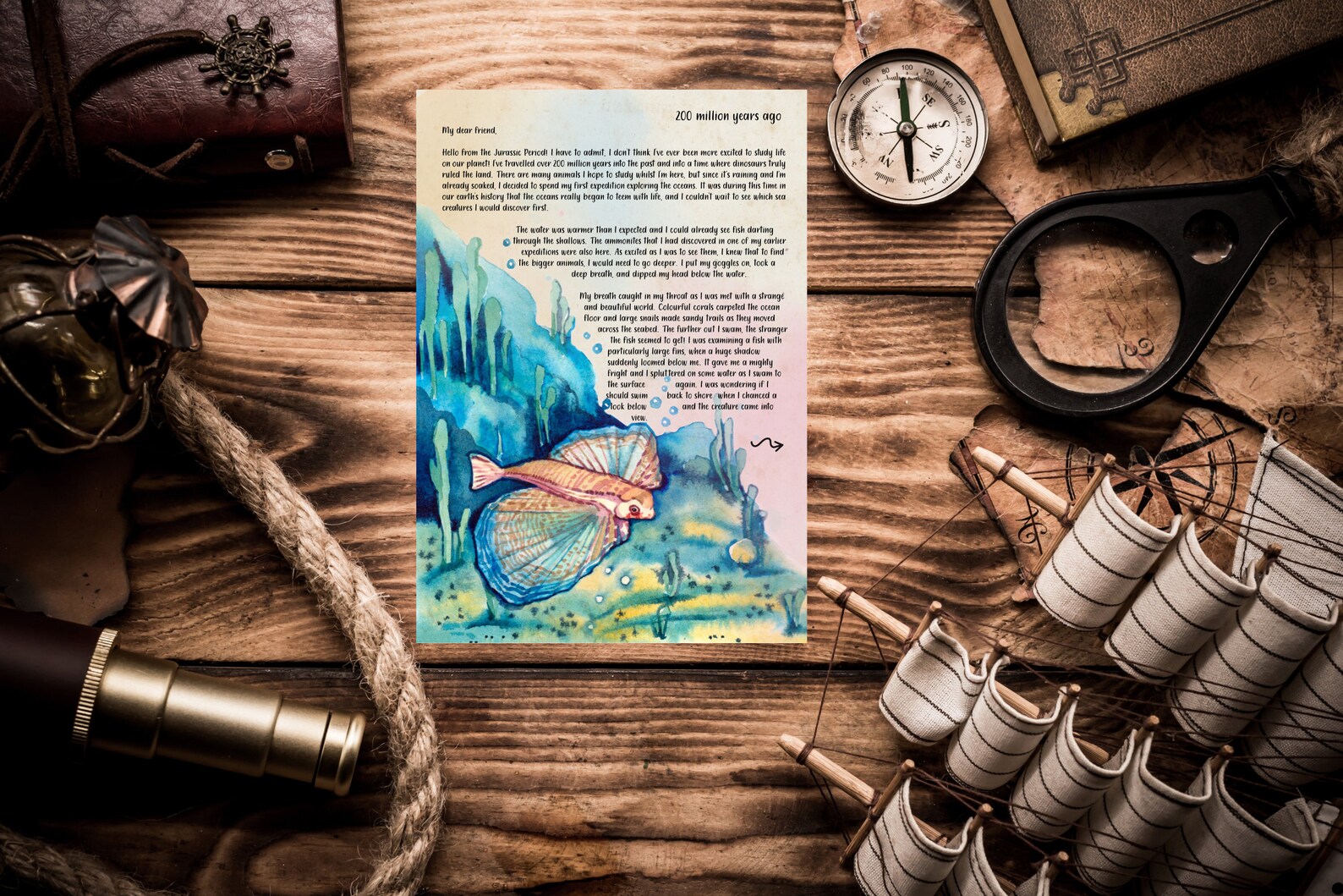 Illustrated Letters/dinosaur Fossil/kids Lesson Plans/curriculum ...