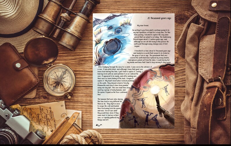 Illustrated Letters/dinosaur Fossil/kids Lesson Plans/curriculum ...