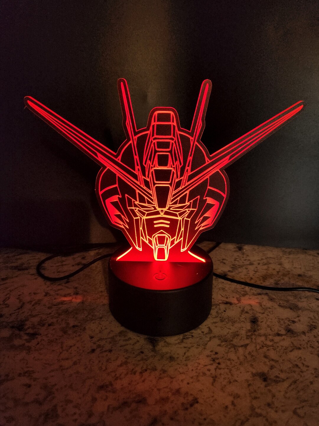 Gundam LED on Black Acrylic 9 - Etsy