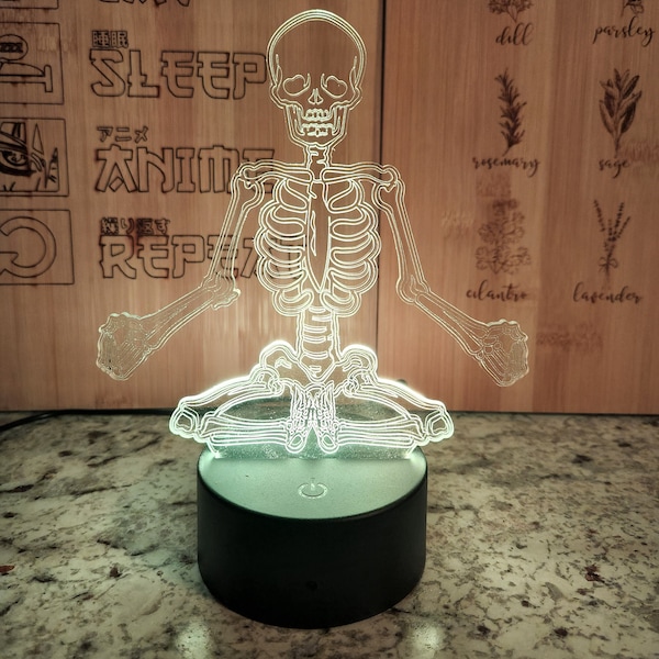 Skeleton Lamp - Etsy