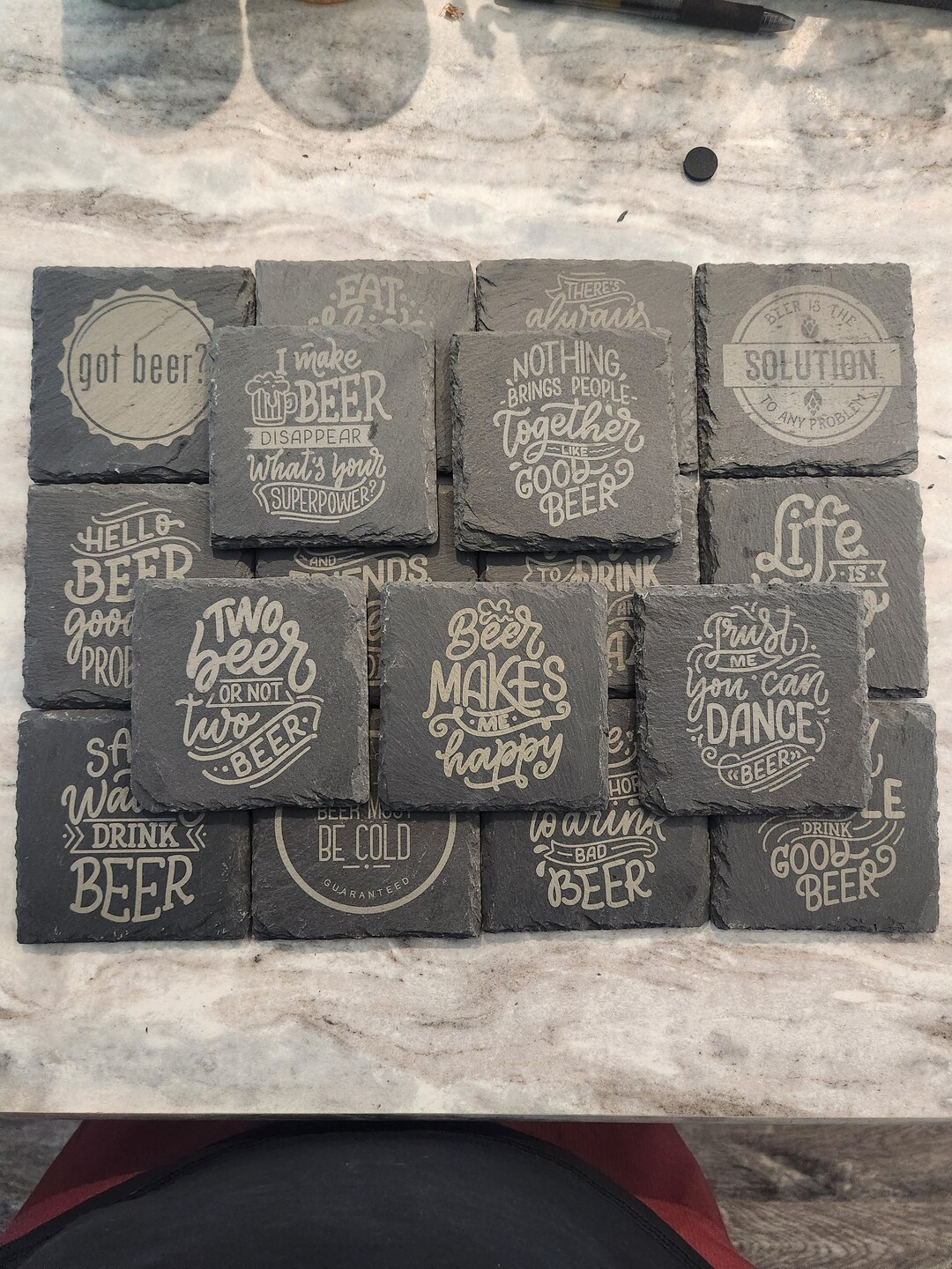 Beer Slate Coasters Mix and Match - Etsy