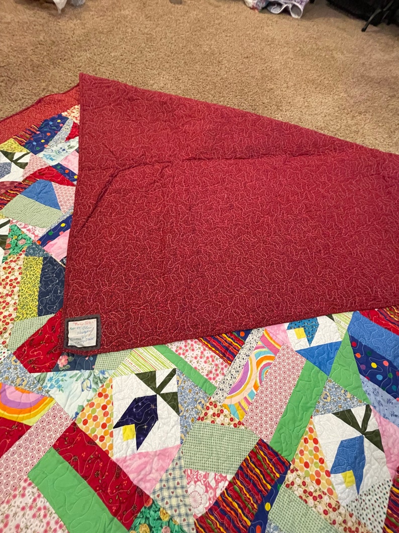 Handmade Quilt “tulip Patch” - Etsy