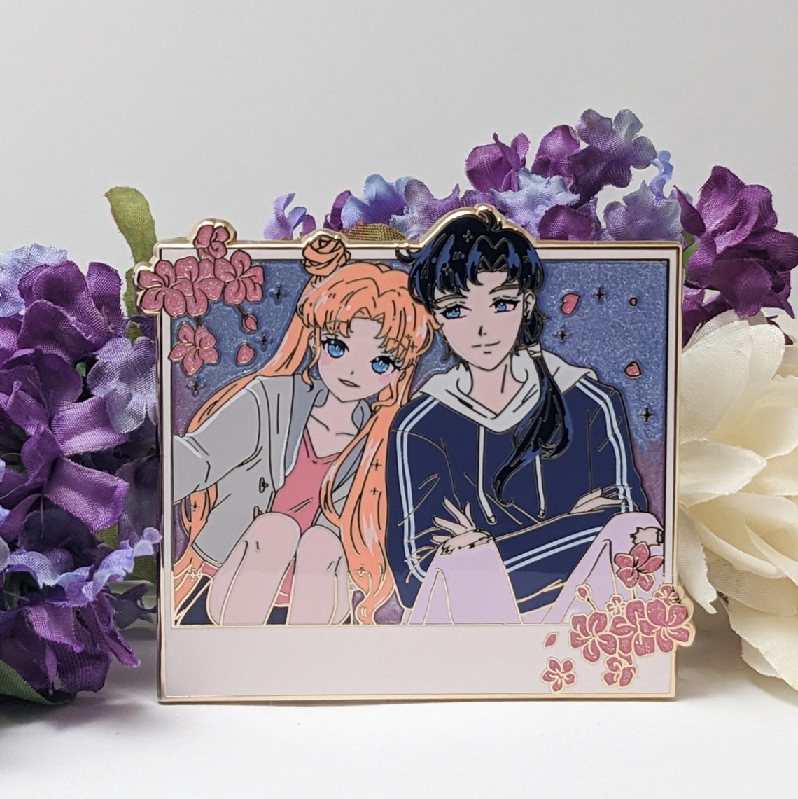 Seiusa Seiya Sailor Moon Usagi Kawaii Enamel Pin Anime Cute Button ...