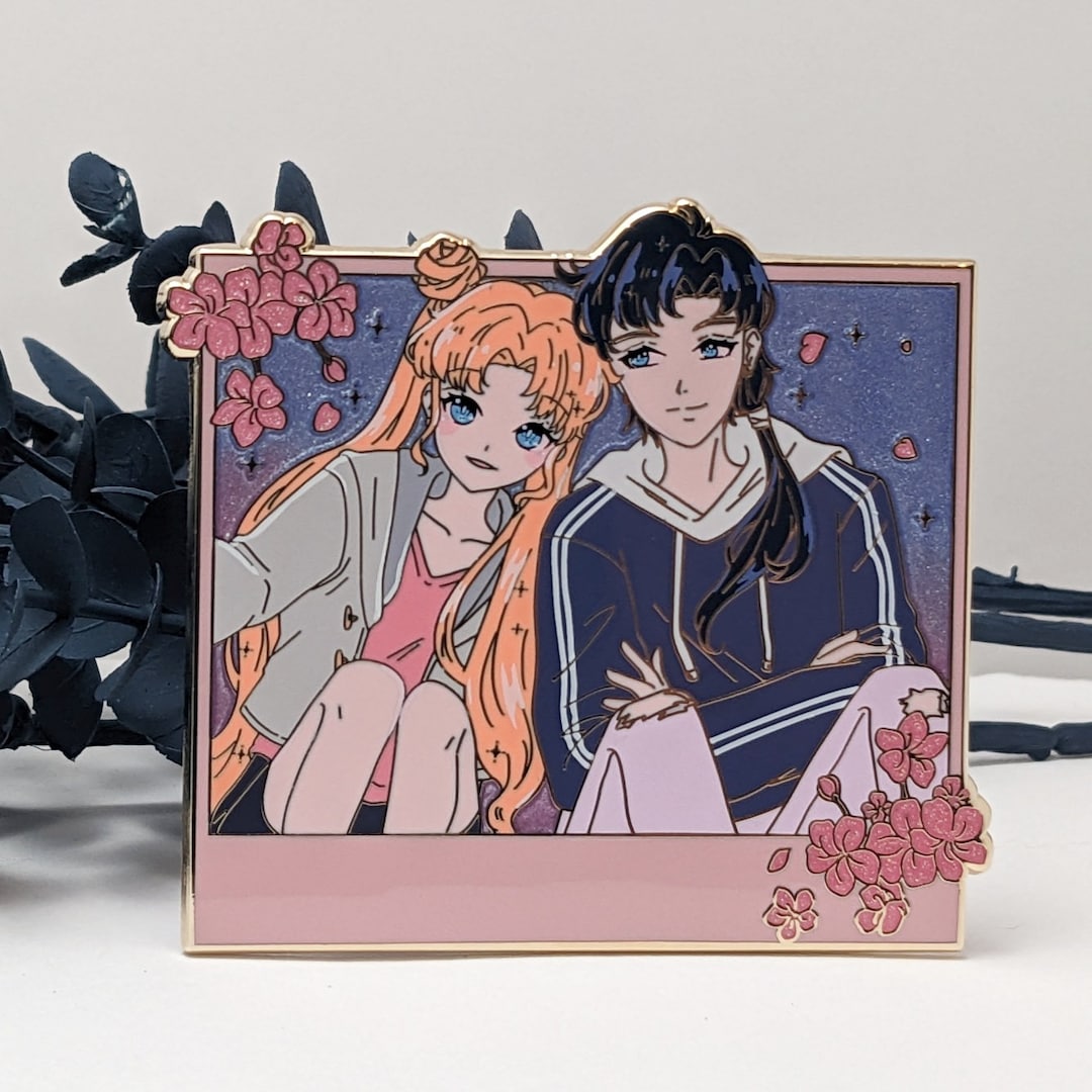 Seiusa Seiya Sailor Moon Usagi Kawaii Enamel Pin Anime Cute Button ...