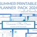 2024 Summer Break Planner Simple, Teen Tween Summer Template, Summer ...
