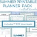 2024 Summer Break Planner Simple, Teen Tween Summer Template, Summer ...