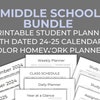 Academic Planner Printable, Goal Setting for High School, Middle School ...