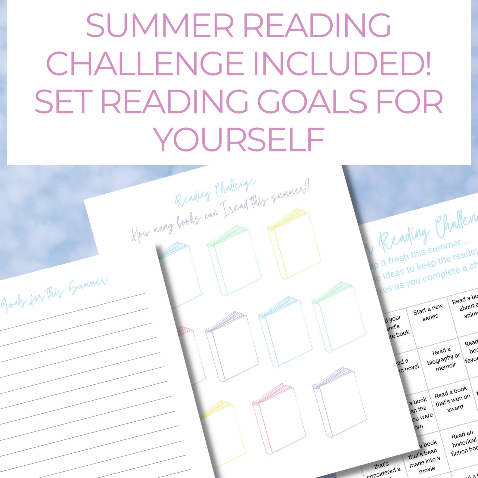 Summer Reading Journal for Teens, Tweens Printable Reading Planner 2024 ...