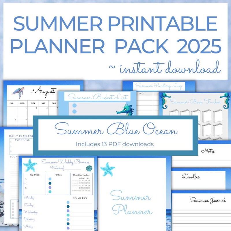 Summer Calendar - Etsy