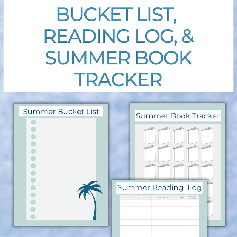 Summer Planner Printable Bundle, 2025 Summer Calendar, Summer Bucket ...