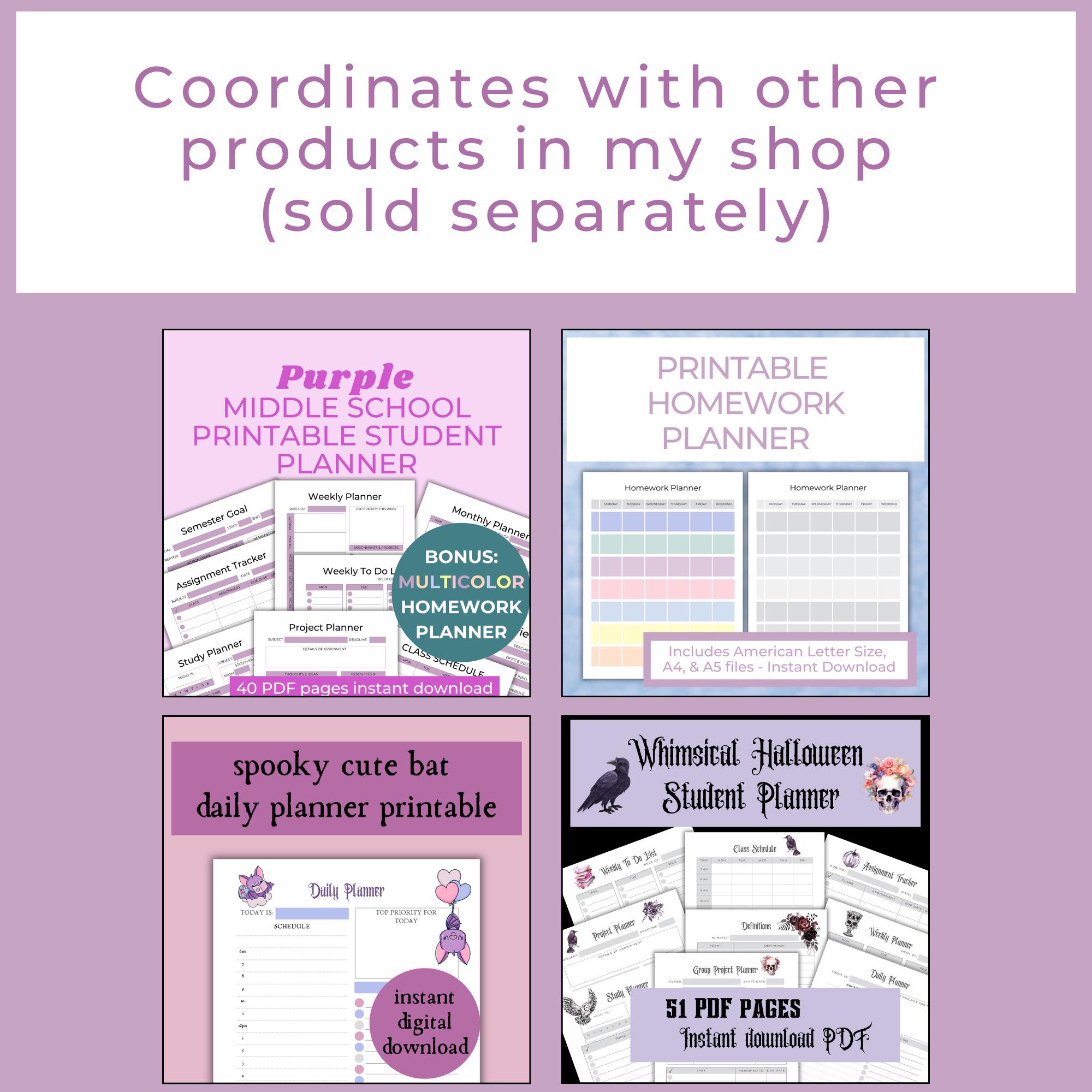 2025-2026 Academic Calendar Printable Purple, Pretty Printable Calendar ...