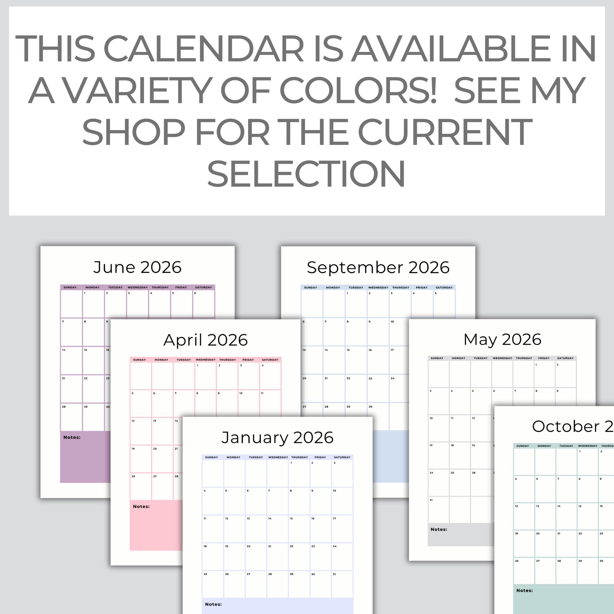 2025-2026 Academic Calendar, Pink Calendar Pages, School Year Calendar ...