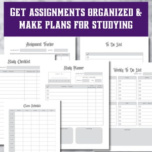 Dark Academia Printable Bundle, Gothic Student Planner Reading Journal ...