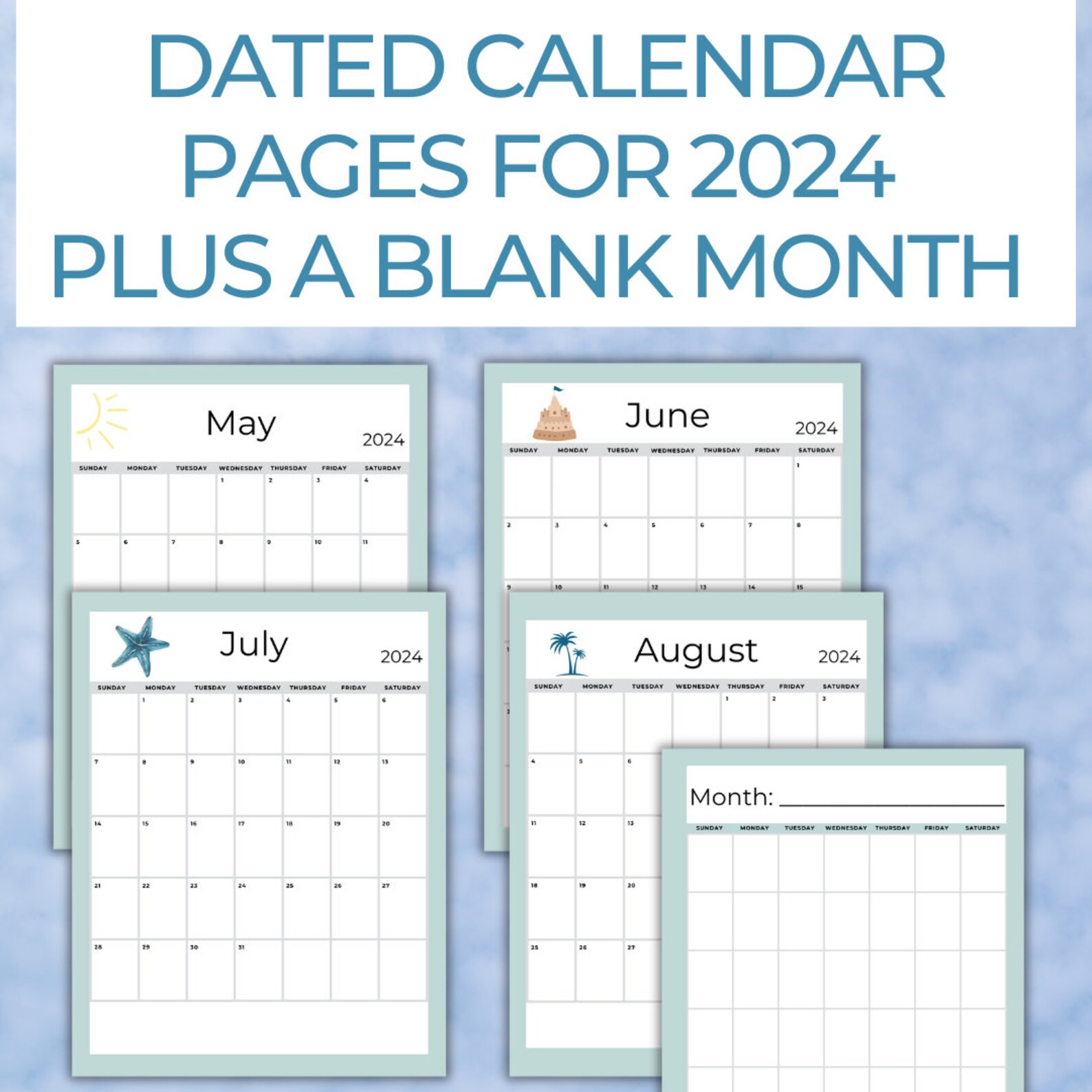 2024 Summer Break Planner Simple, Teen Tween Summer Template, Summer ...