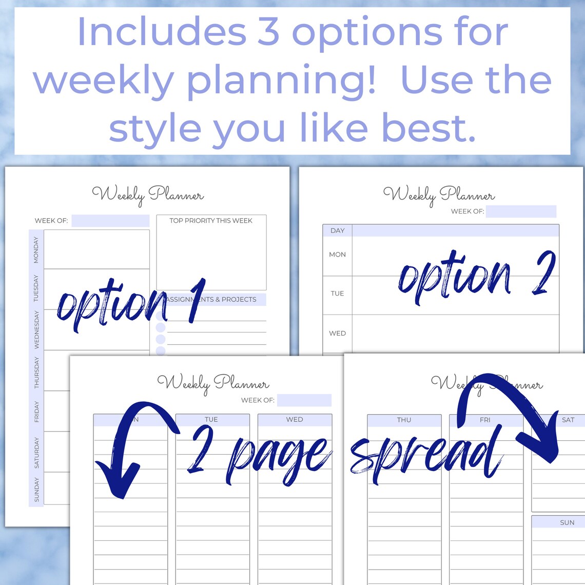 Academic Planner Printable, Goal Setting for High School, Middle School ...