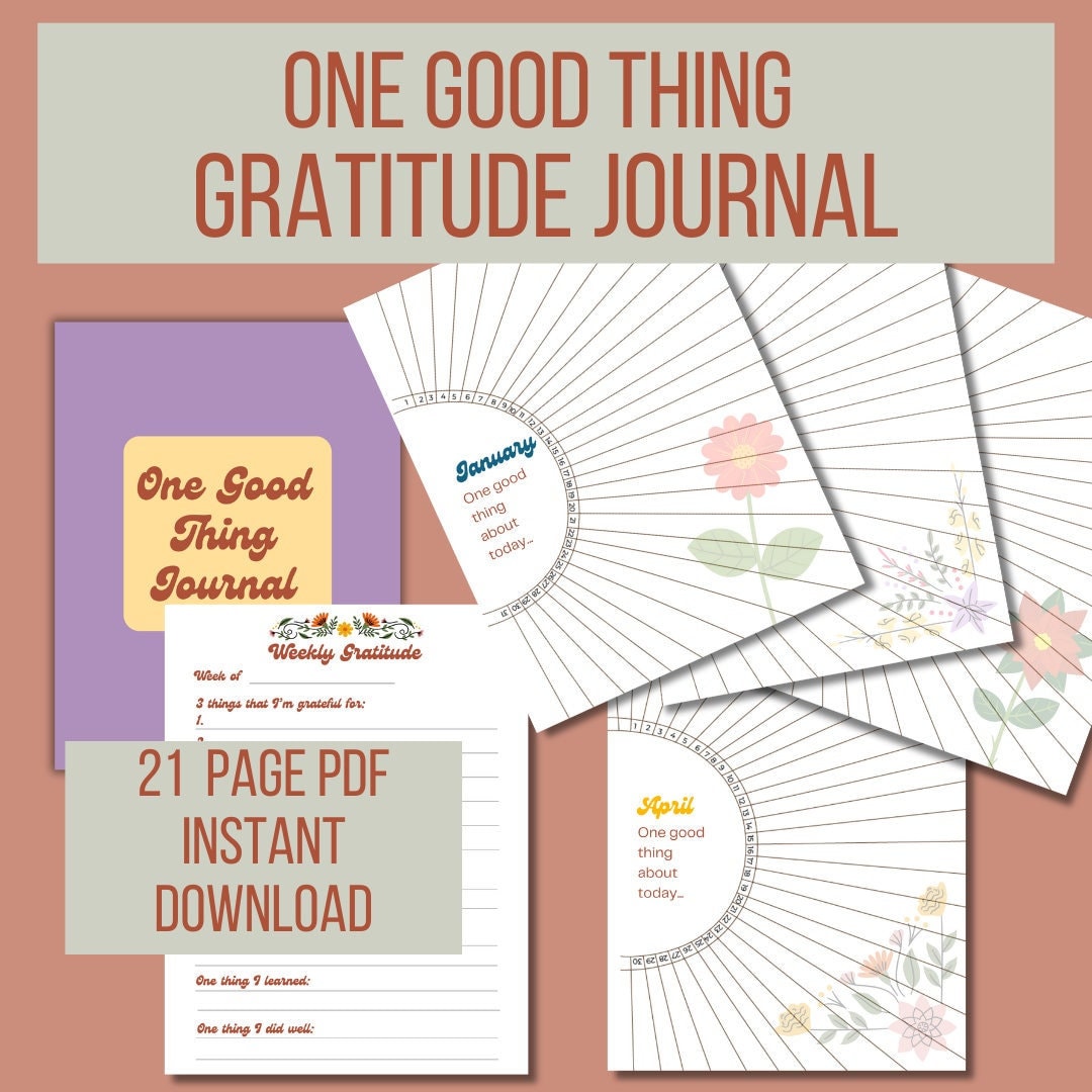 Gratitude Journal for Teens and Tweens, One Good Thing Journal ...