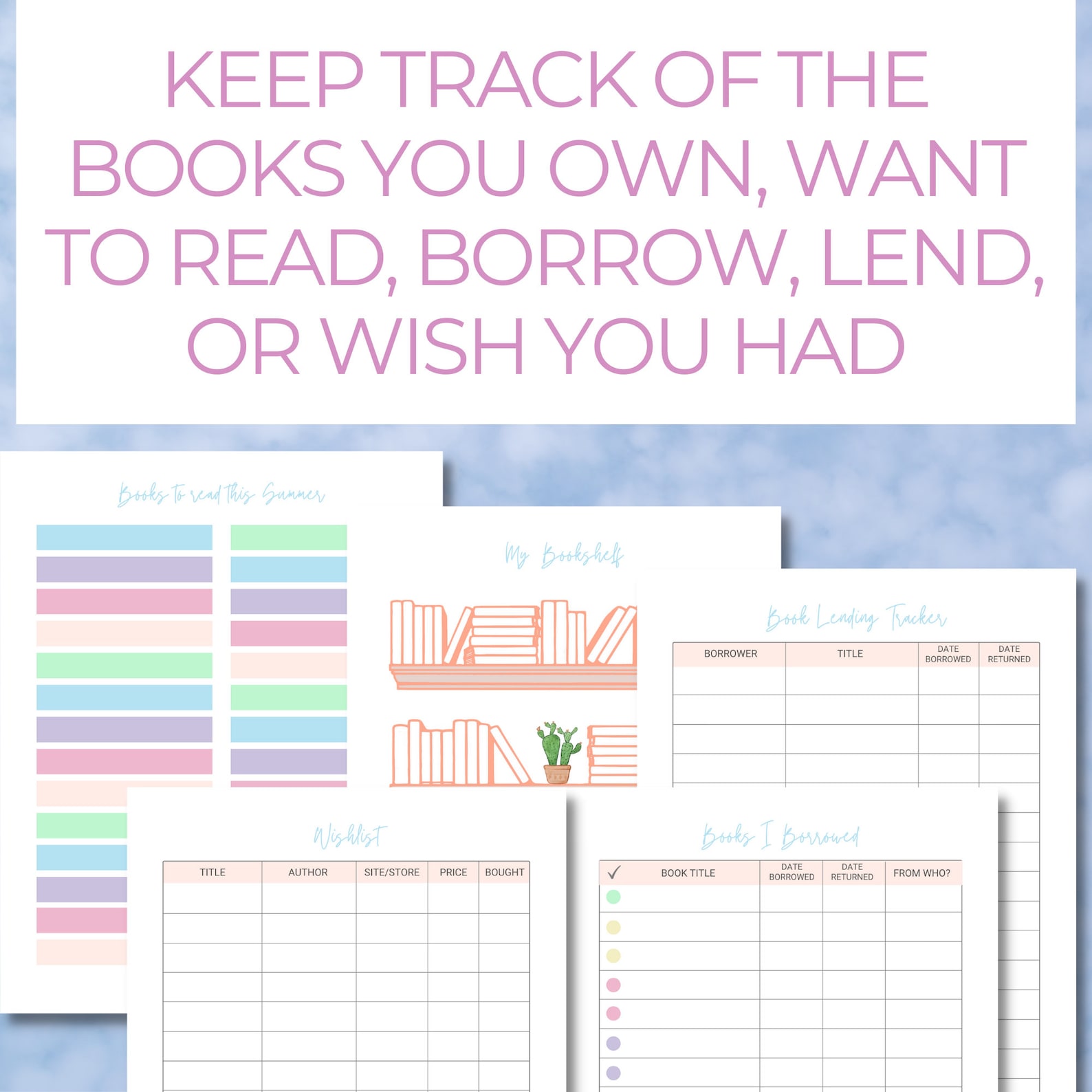 Summer Reading Journal for Teens, Tweens Printable Reading Planner 2024 ...