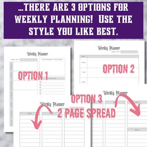 Dark Academia Printable Bundle, Gothic Student Planner Reading Journal ...