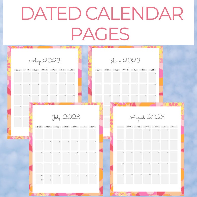 Summer Printable Planner for Teens and Tweens pink Floral - Etsy