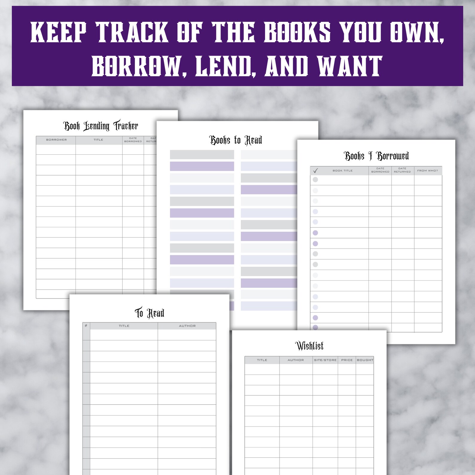 Dark Academia Printable Bundle, Gothic Student Planner Reading Journal ...