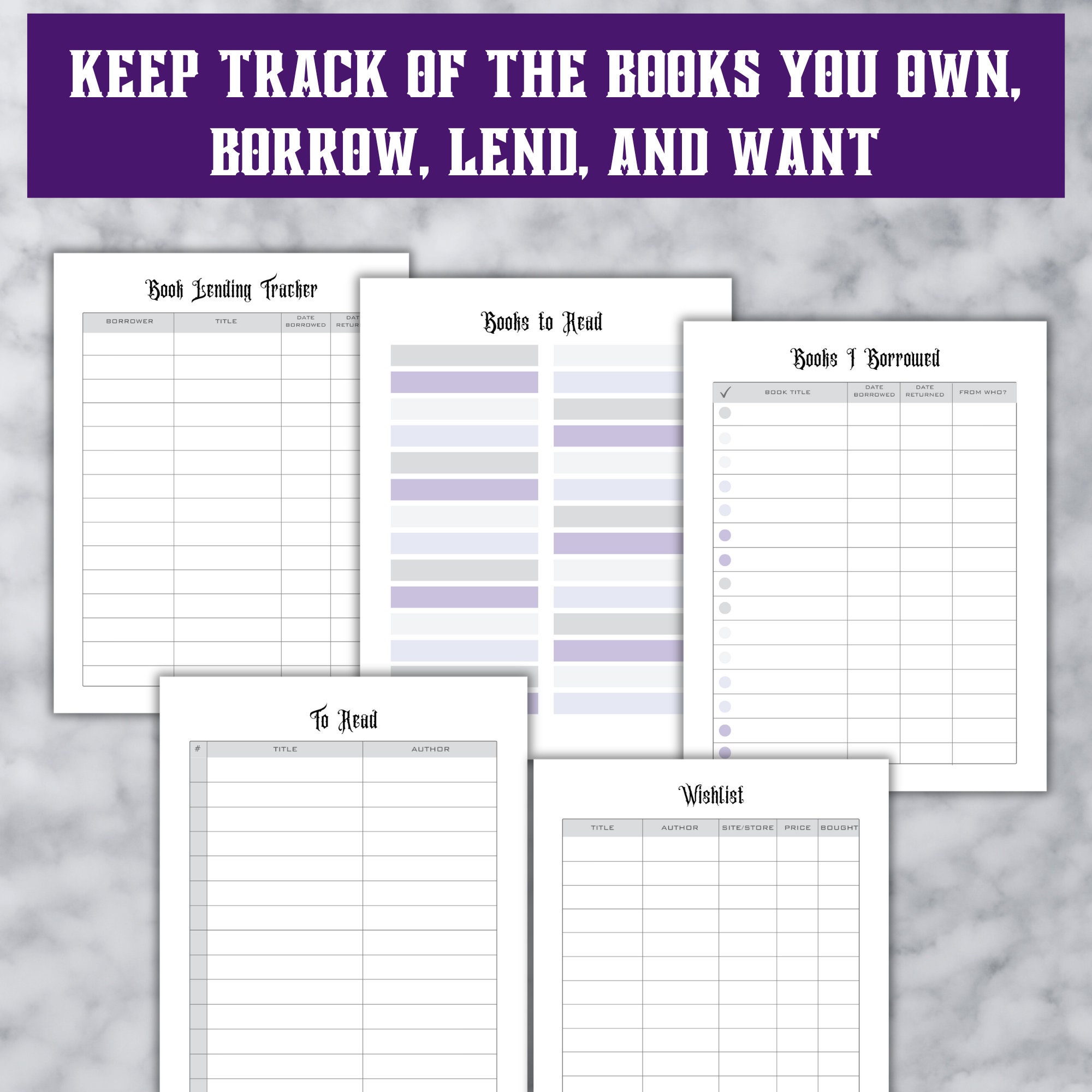 Dark Academia Printable Bundle, Gothic Student Planner Reading Journal ...