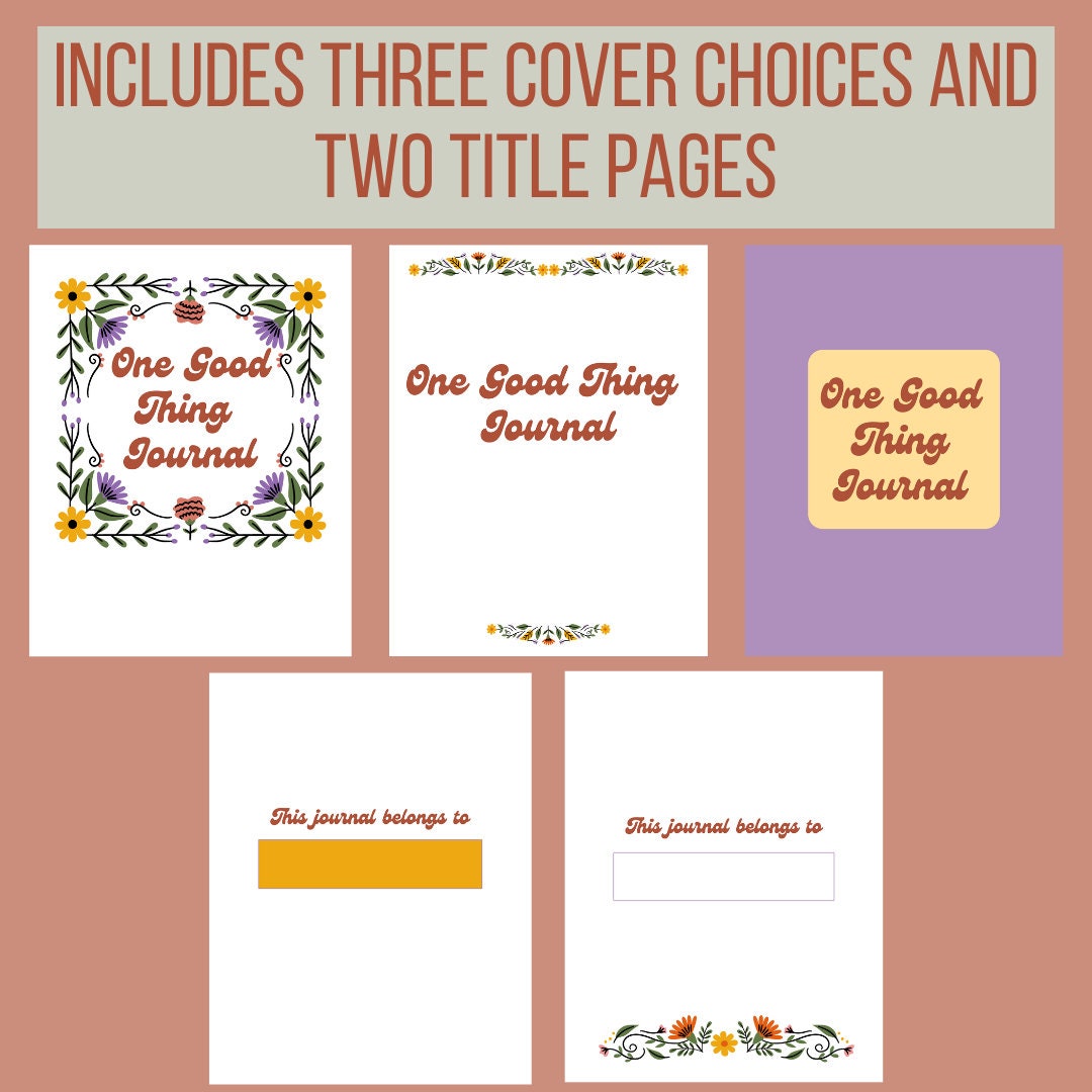 Gratitude Journal for Teens and Tweens, One Good Thing Journal ...