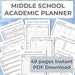 Middle School Student Planner Printable, Middle School Organization ...