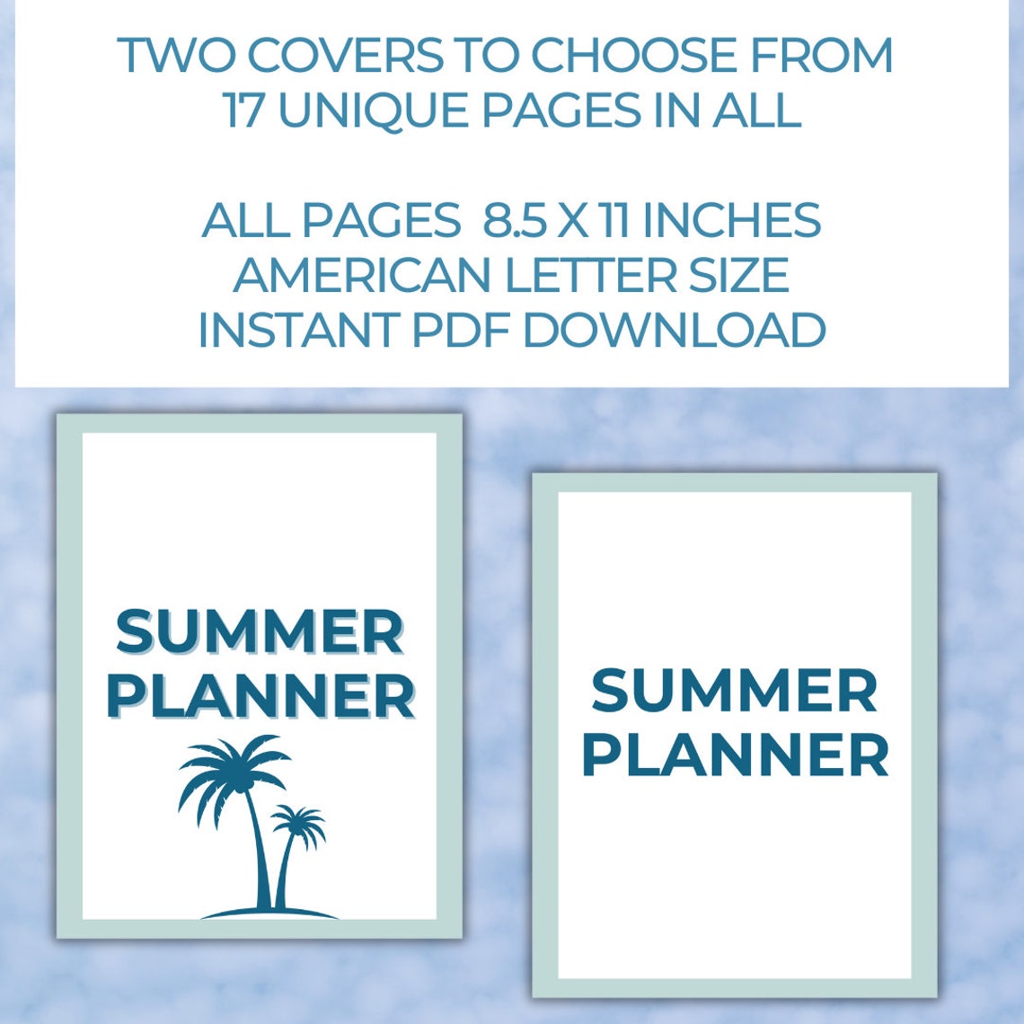 2024 Summer Break Planner Simple, Teen Tween Summer Template, Summer ...