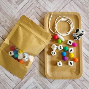 Silicone Bead Name Necklace Kit | DIY Make Your Own Personalised ...